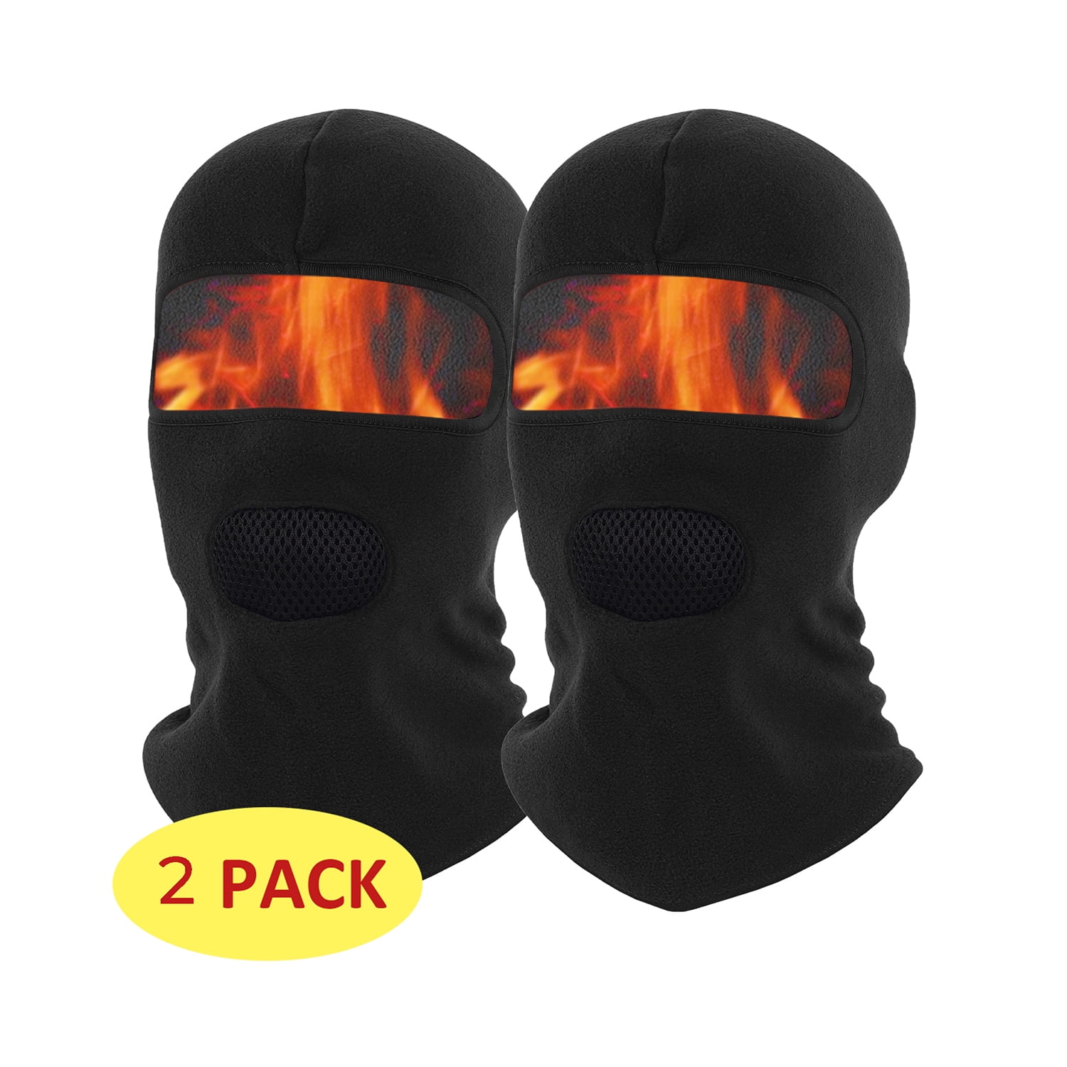 2 Pack Balaclava Ski Mask Face Cover Thermal Windproof for Men Women ...