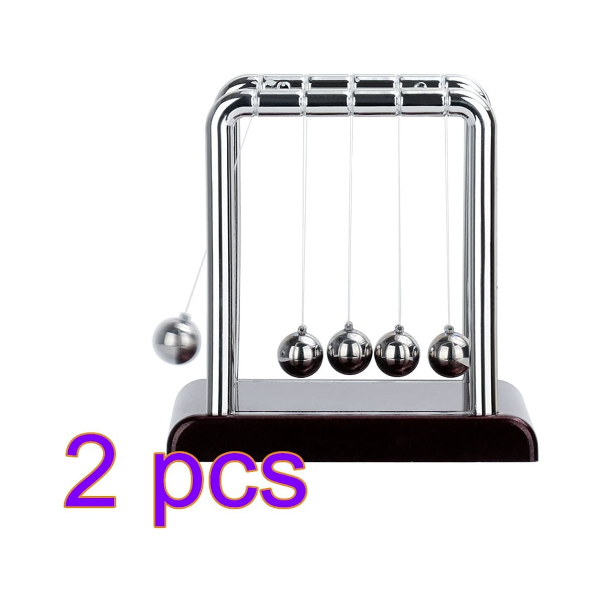 2 Pack Balance Steel Balls Physics Science Pendulum Demonstrate Swing ...