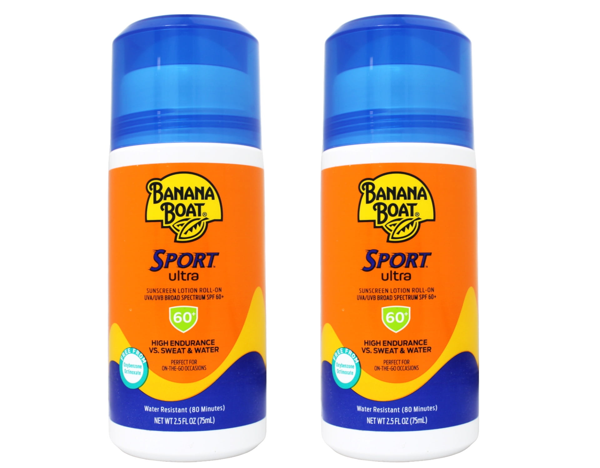 2 Pack - Banana Boat Sport Ultra Sunscreen Lotion Roll-On 2.5 Oz, 60 ...