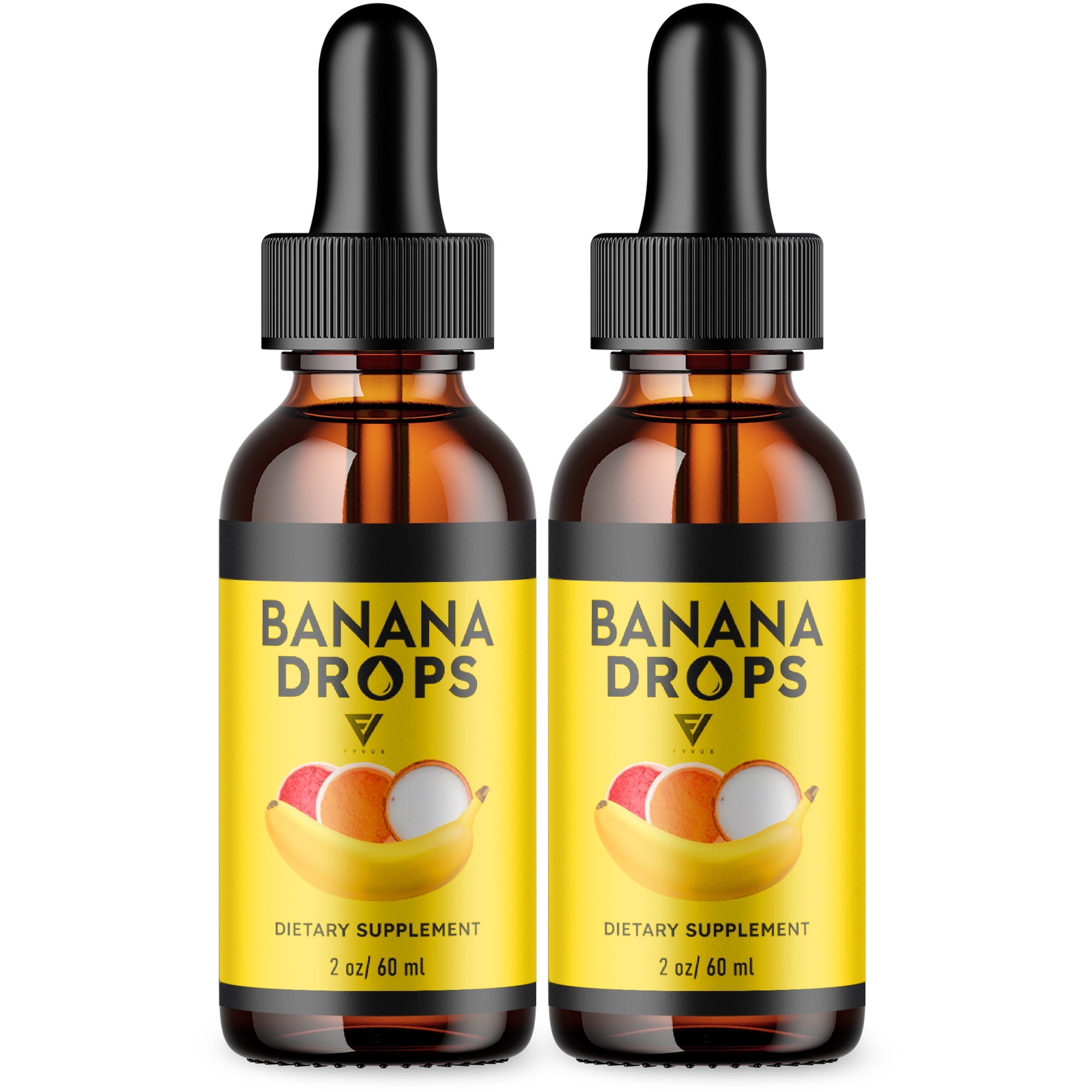 (2 Pack) Banana Drops Dietary Supplement BananaDrops Weight Management ...