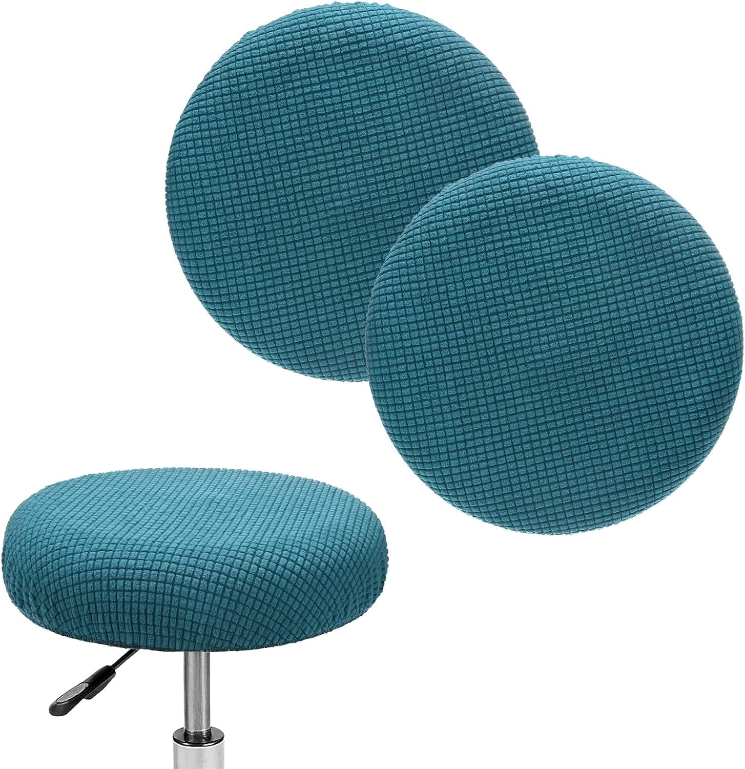 2-Pack Bar Stool Covers Round, for 12-14 Inch Polyester Corn Grid Seat ...
