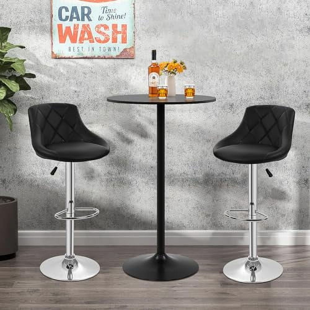 2 Pack Bar Table 23.5Inch Round Top Cocktail Table 40" H Pub Table with ...