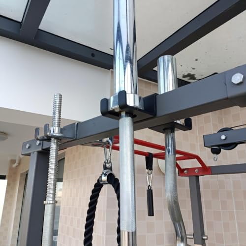 2 Pack Barbell Holder Vertical Storage Rack, Space Saving Power Rack ...
