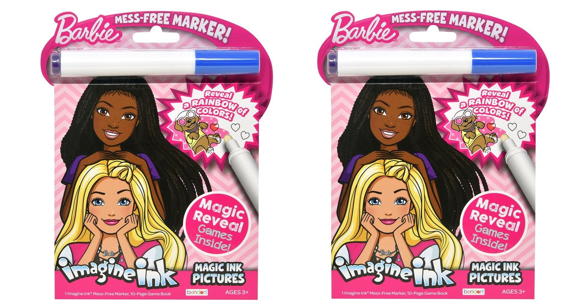 2 Pack Barbie Imagine Ink | Barbie Coloring Books | Magic Ink Mess Free ...