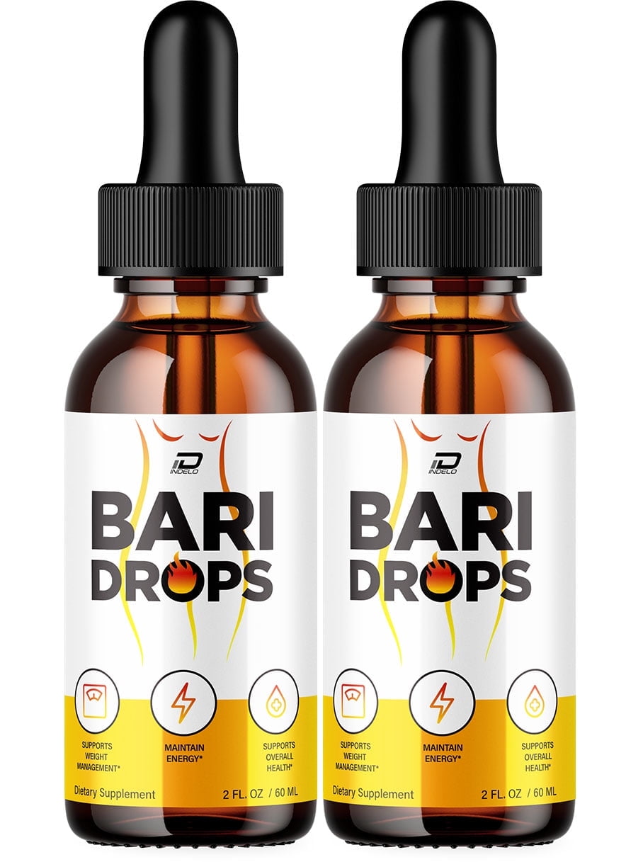 (2 Pack) Bari Drops Liquid Supplement - Natural Formula for Fitness ...