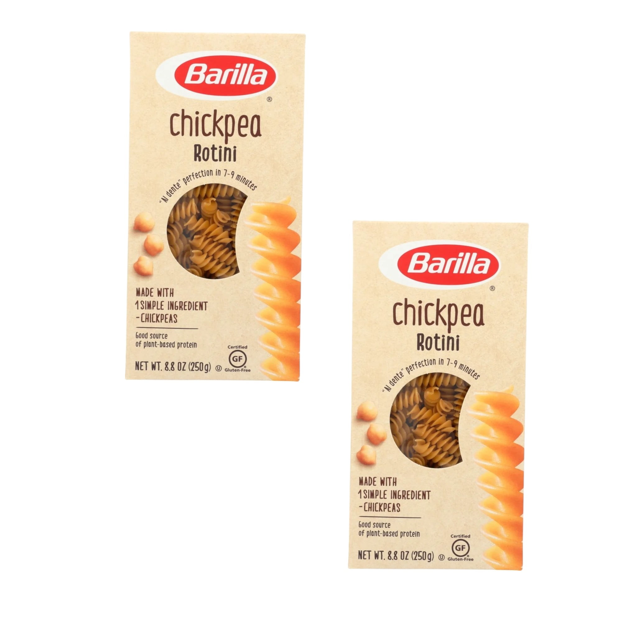 ( 2 Pack ) Barilla Chickpea Rotini Pasta 8.8 Oz. Box - Walmart.com