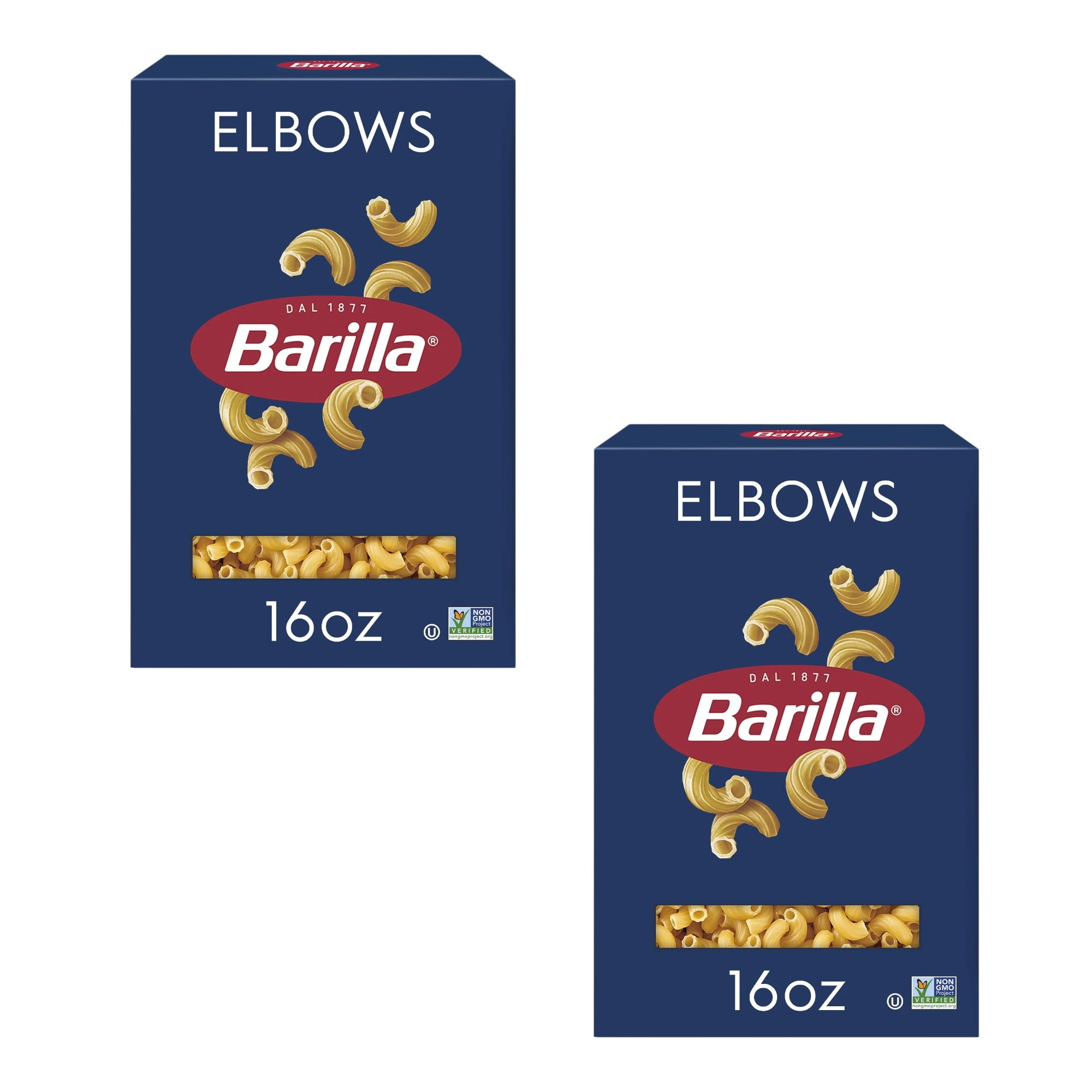 ( 2 Pack ) Barilla Elbows Pasta 1 Lb. Box - Walmart.com