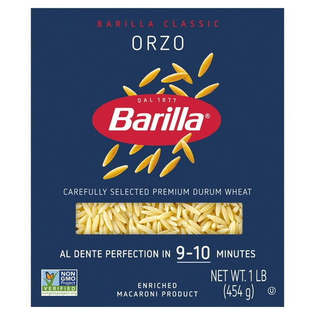 2 Pack - Barilla Pasta Orzo No. 26 Box 16 oz Package May Vary - Walmart.com