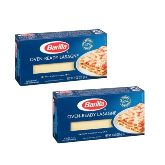 ( 2 Pack ) Barilla Pasta Oven Ready Lasagna 9 Ounce Size - Walmart.com