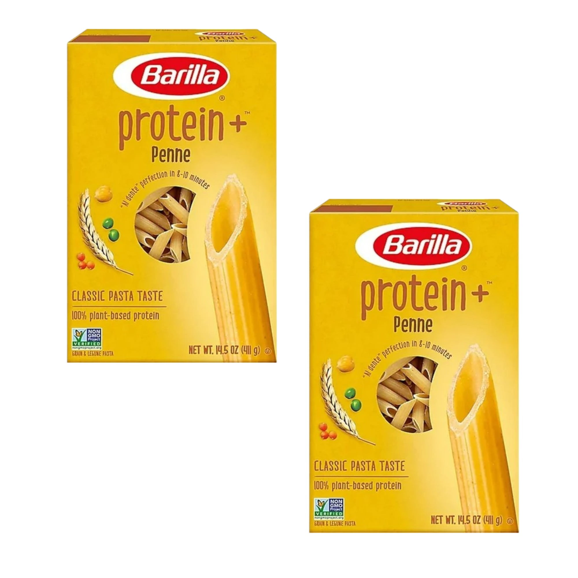 ( 2 Pack ) Barilla Protein PLUS Pasta Penne Box - 14.5 Oz - Walmart.com