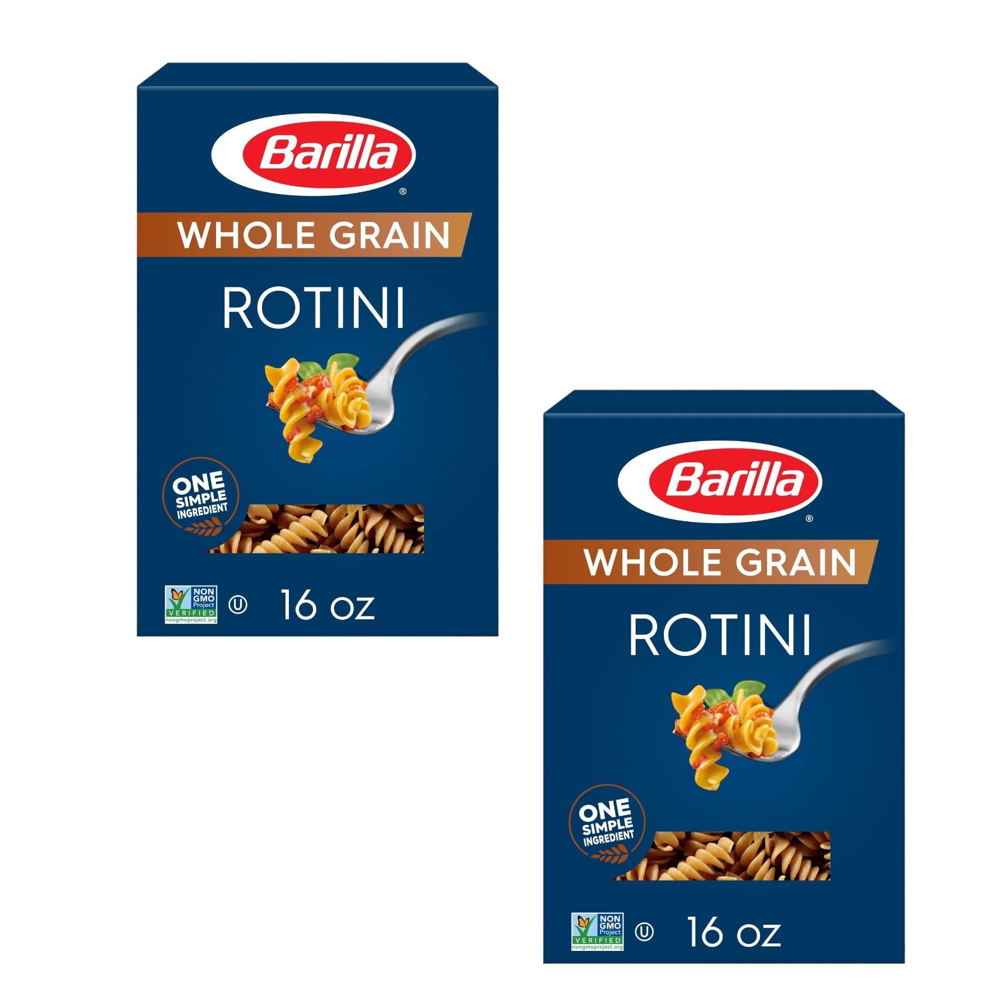Barilla Whole Grain Rotini Pasta, 2 Pack, 16 Oz. Boxes - Walmart.com