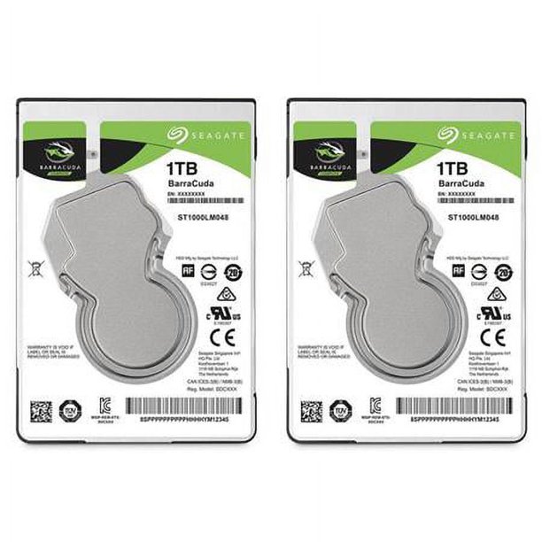 2 Pack BarraCuda 1TB 2.5" Internal Laptop Hard Drive, 5400 RPM, SATA ...