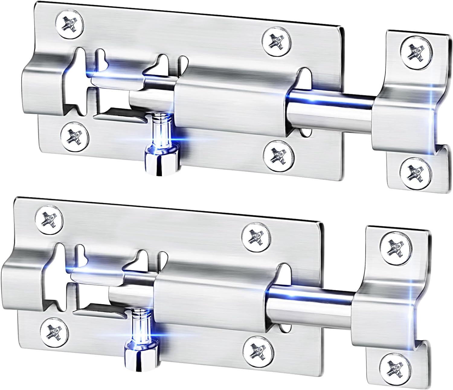 2 Pack Barrel Bolt Latch, 3 Inches Slide Latch Lock, Thickened ...