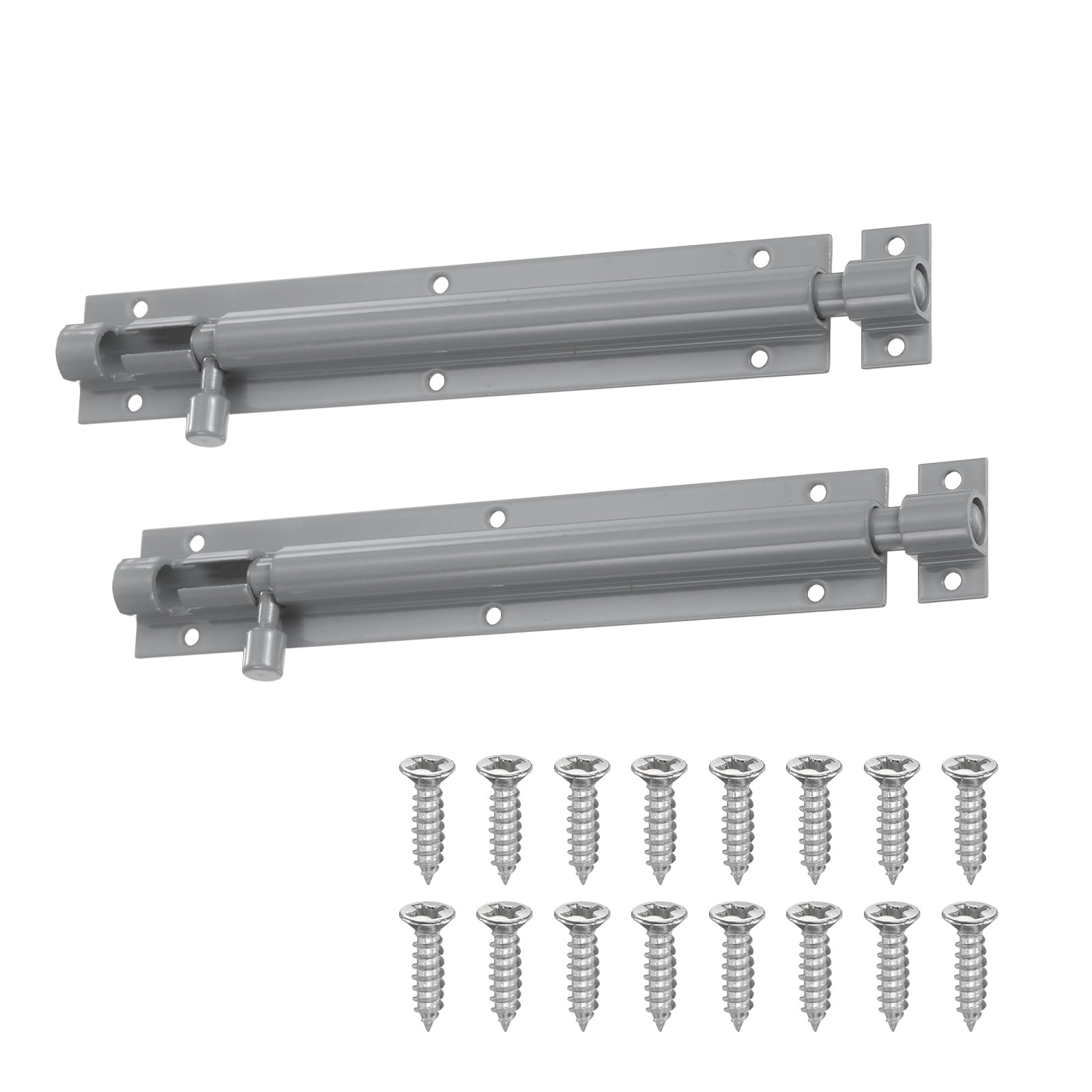 2 Pack Barrel Bolt Locks, 6 Inch Sliding Door Bolt Lock Latch, Aluminum ...