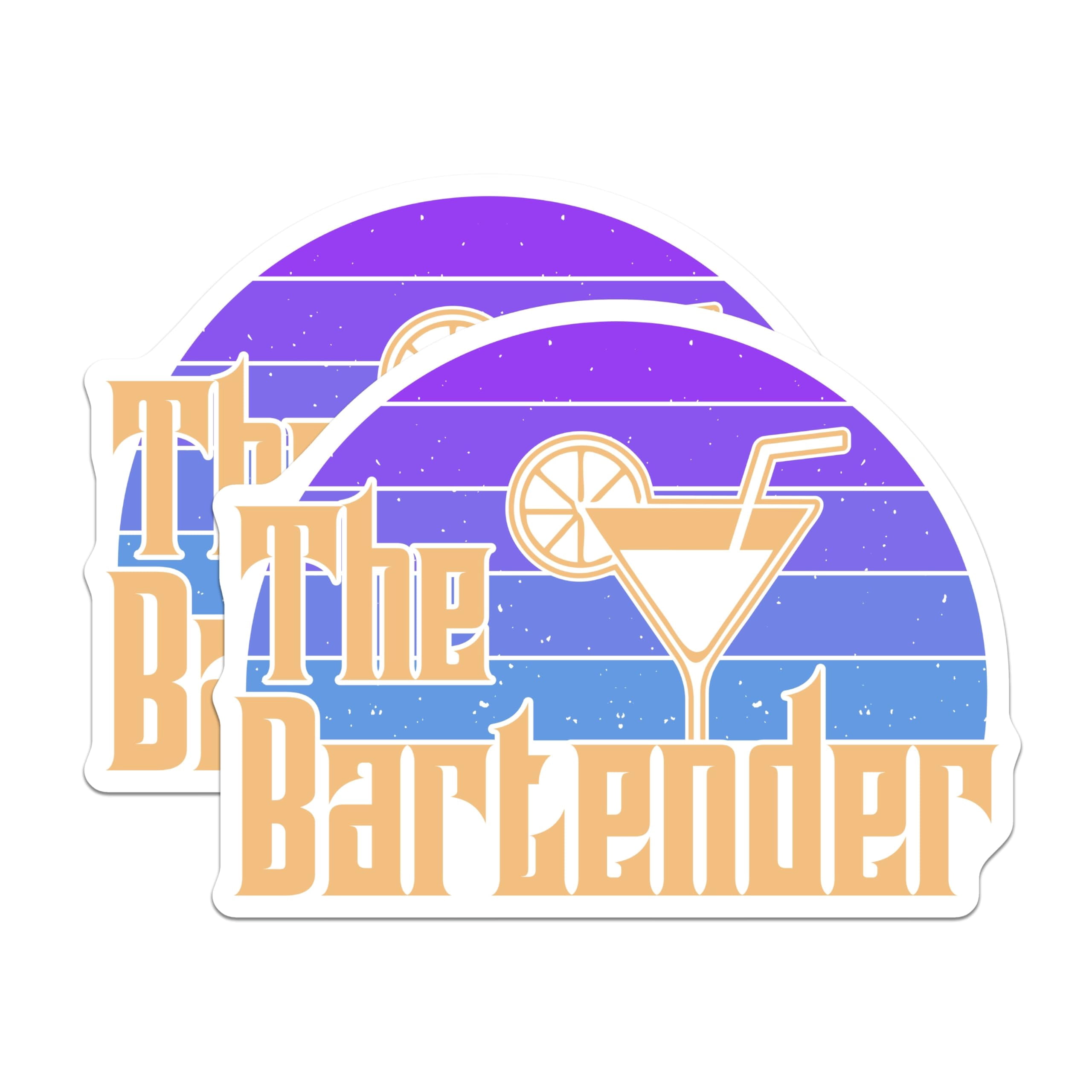 (2 Pack) Bartender Magnets - Retro Cocktail Art - Bar Decor Accent - 5 ...