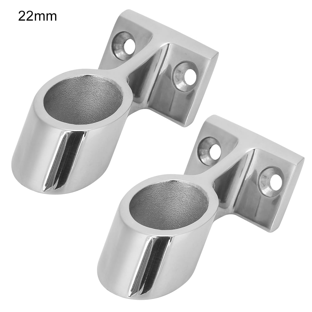 2-Pack Base Mount Brackets for Yacht Pipes, 22mm/0.87in Diameter, Heavy ...