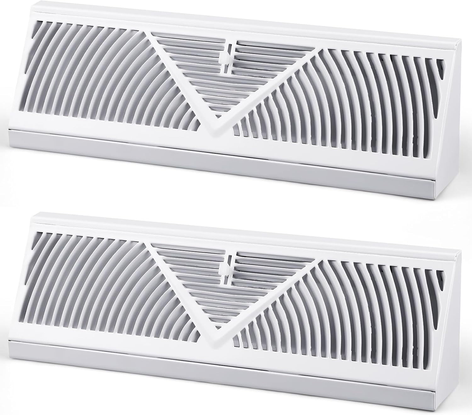 2 Pack Baseboard Register Vent 18/15/24 Inch Duct Opening Size Vent ...