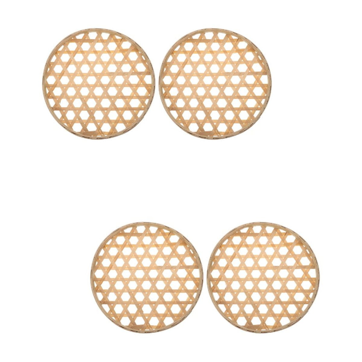 2 Pack Basket Woven Baskets Bamboo Sieve Vegetable Practical - Walmart.com