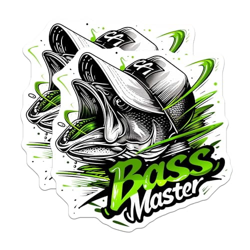 (2 Pack) Bass Master Magnets - Fishing Enthusiast Magnets - Fisherman ...