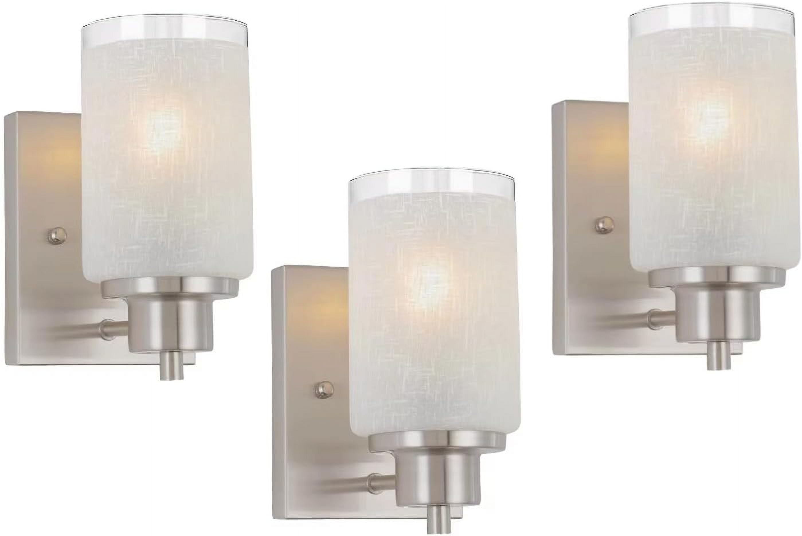 2 Pack Bath Vanity Light Fixture, Modern Indoor Wall Scone Lighting ...