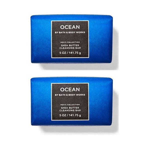 Bath & Body Works Ocean Shea Butter Cleansing Bar, 2 Pack, 5 oz ...