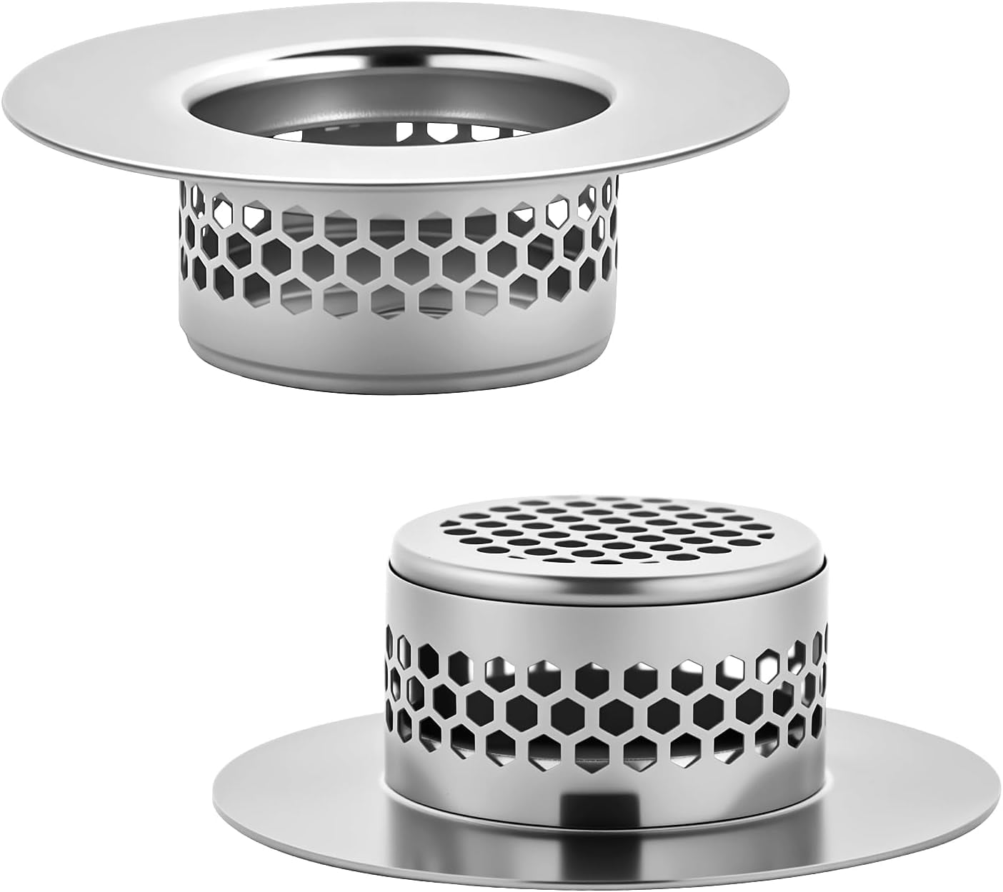 2 Pack Bathroom Sink Drain Strainer, 1.1 Inch Drain Hair Catcher ...