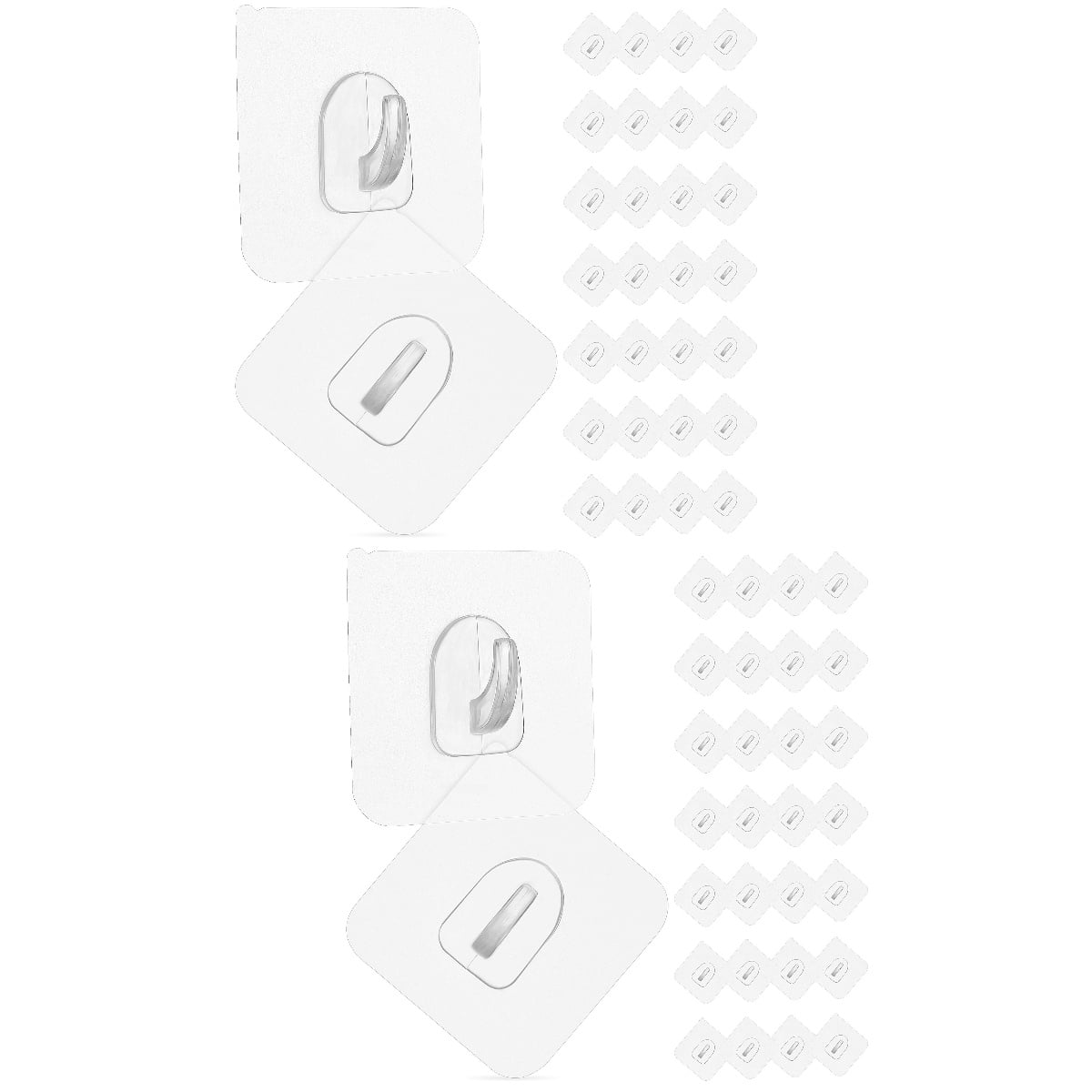 2 Pack Bathroom Transparent Hook Kitchen Hooks Simple Design Hooks ...