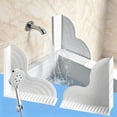 2 Pack Bathtub Splash Guard,Upgraded All-Silicone Strong Suction Cups ...