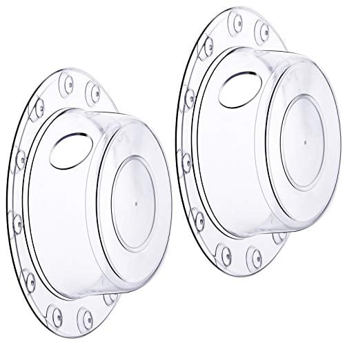 2 Pack Bathtub Stoppers Bathtub Overflow Drain Cover Transparent PVC ...