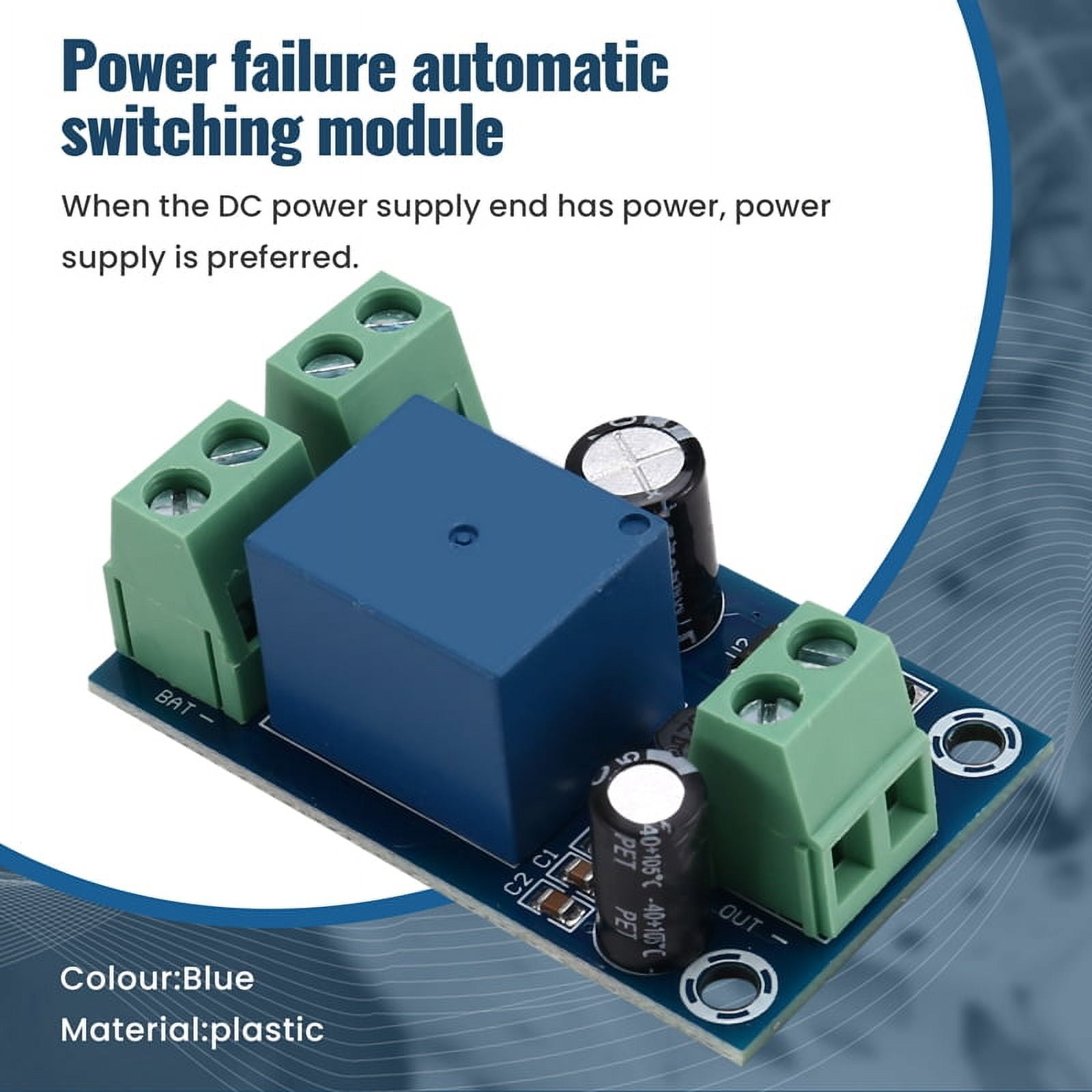 2 Pack Battery Charging Protection Module Power Failure Automatic ...