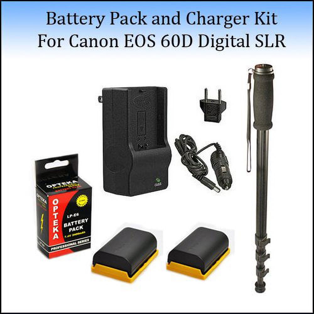 2 Pack Battery Kit For For The Canon EOS 5D Mark 2 3 II III 5DM2 5DM3 ...