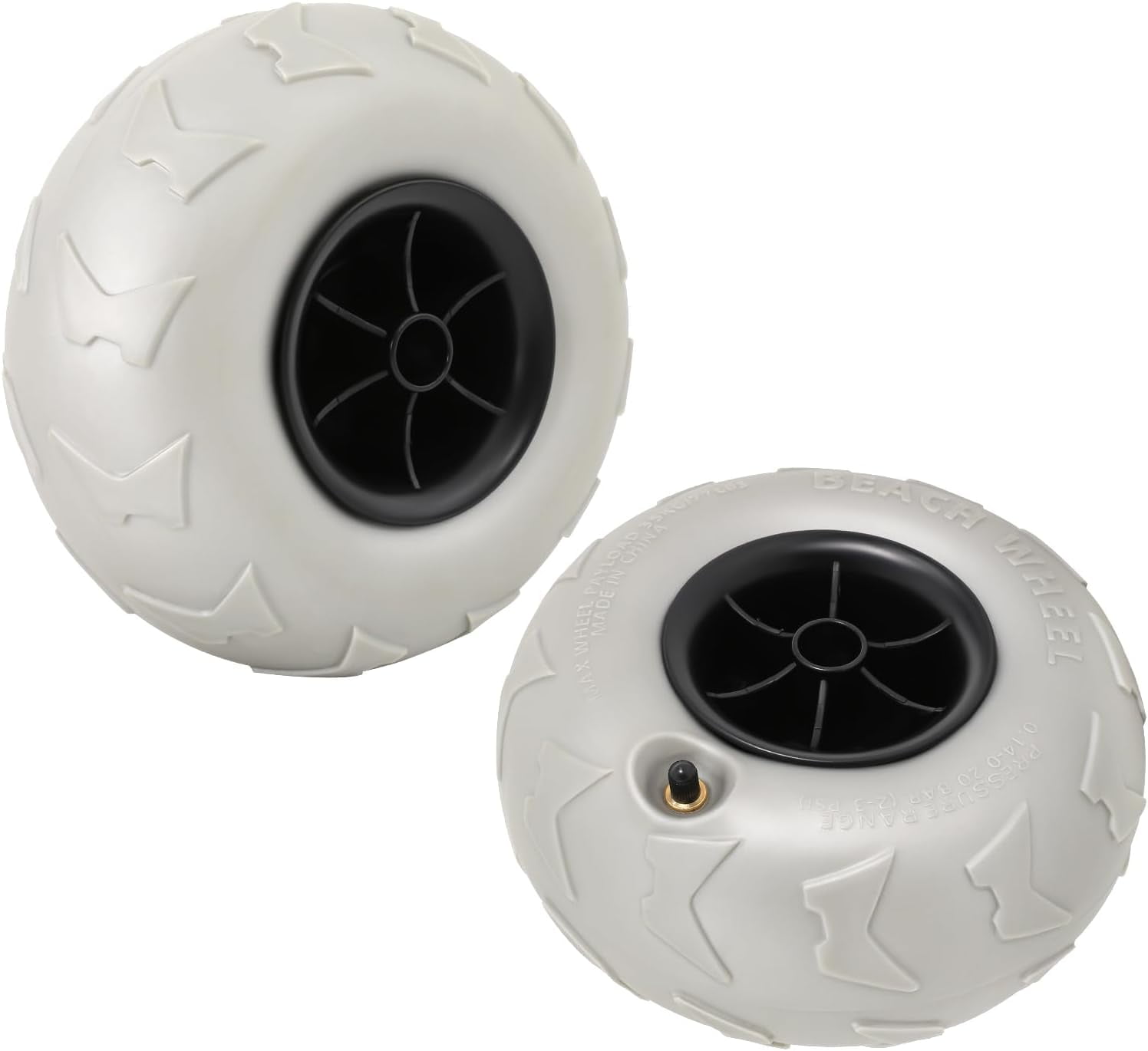 2-Pack Beach Balloon Wheels, Replacement 9 Inch Balloon Wheels Kayak ...