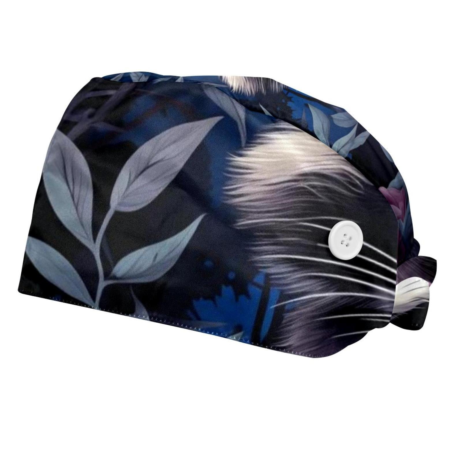 2 Pack Bear Adjustable Bouffant Caps Hats Working Cap for Men - Walmart.com