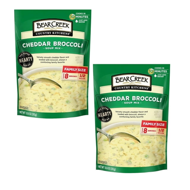 ( 2 Pack ) Bear Creek Country Kitchens Soup Mix, Cheddar Broccoli, 10.6 ...