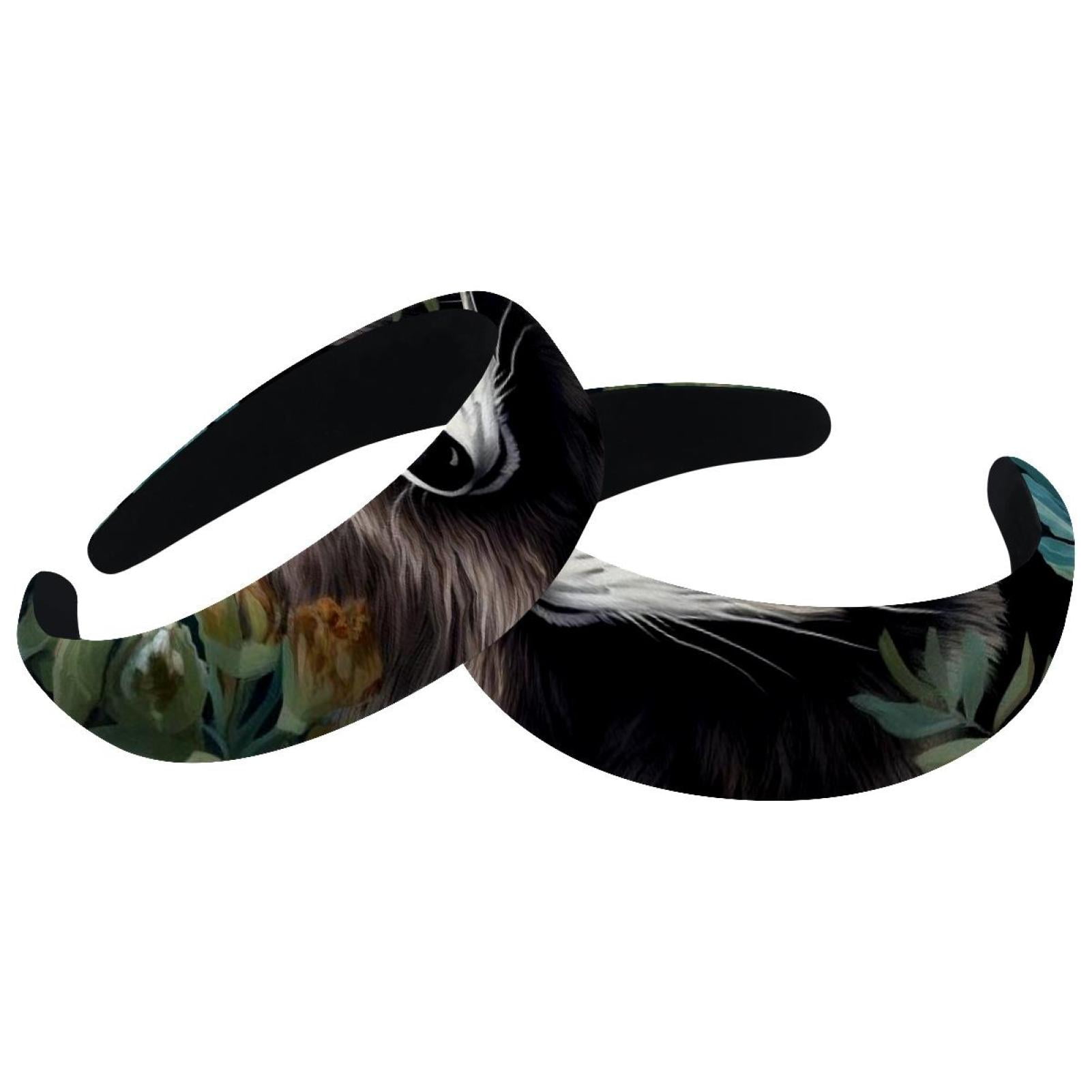 2 Pack Bear Headbands for Women Girls Wide Head Band Fashion Padded ...