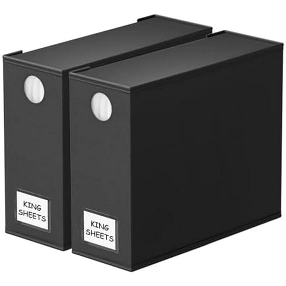 2 Pack Bed Sheet Organizers and Storage, Foldable Sheet Organizer for ...