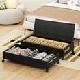 2 Pack Under the Bed Storage Containers,10 inch Height Under Bed Shoe ...