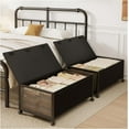 2 Pack Under the Bed Storage Containers,12 inch Height Under Bed Shoe ...
