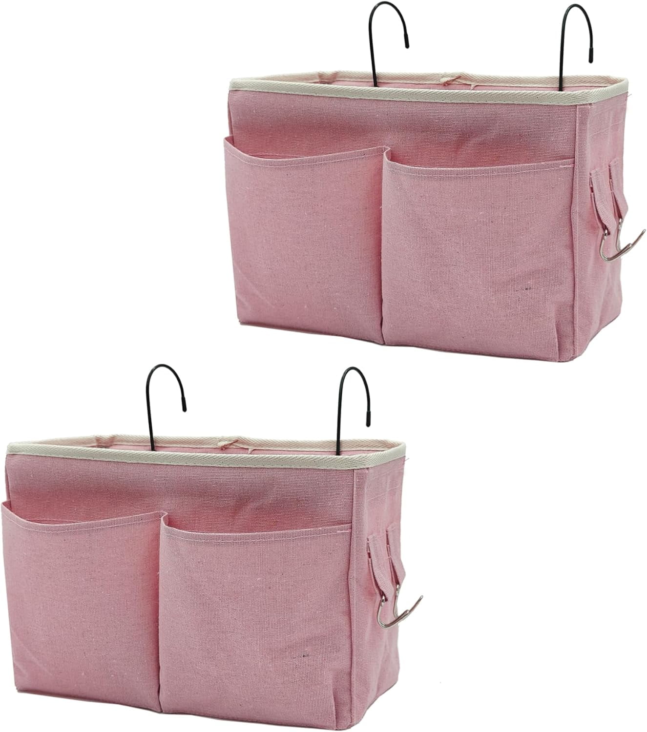 2-Pack Bedside Caddy Bedside Hanging Storage Basket Multi-Function Organizer Caddy for Bunk and ...