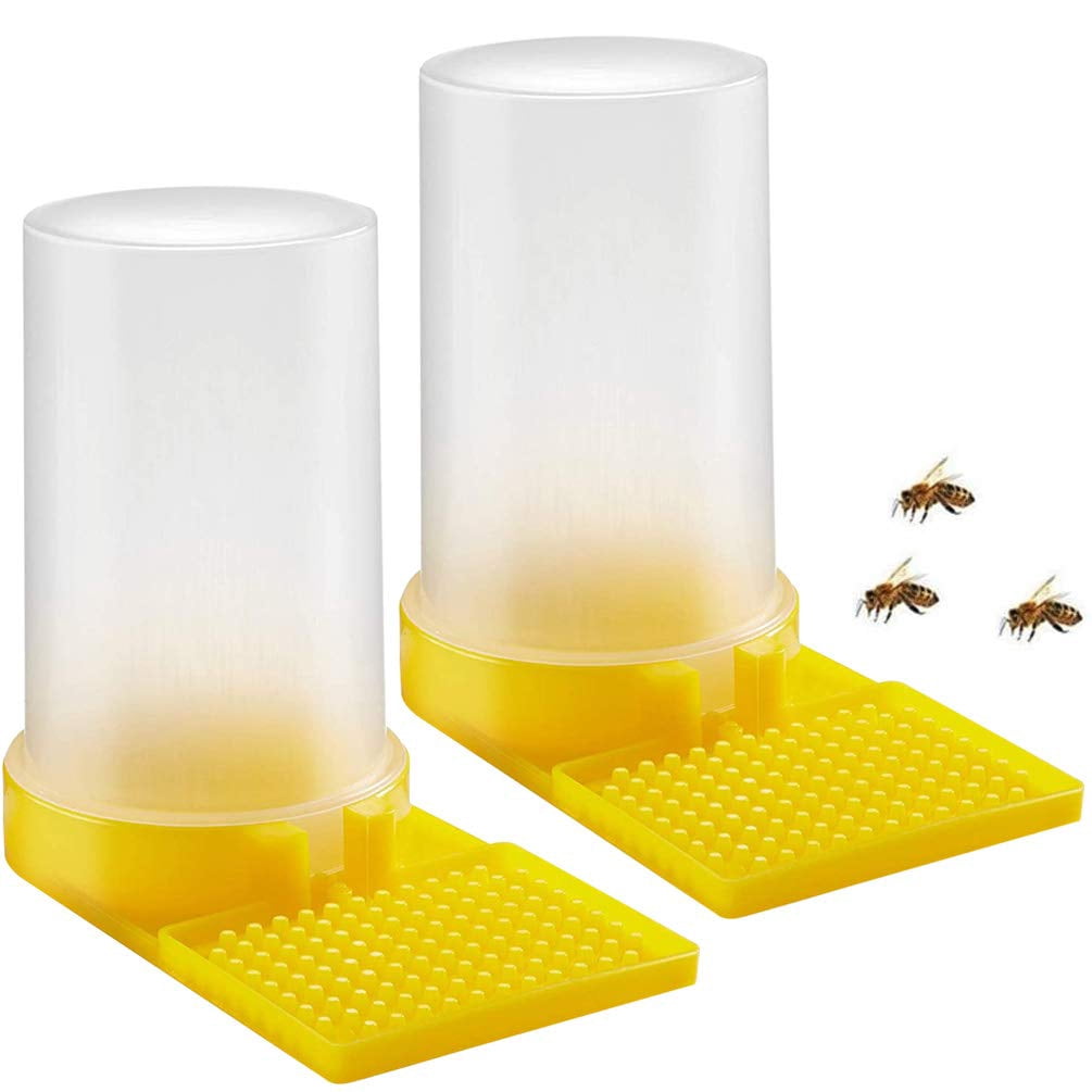 2 Pack Bee Water Feeder Beehive Bee Feeder Beekeeping Water Dispenser ...