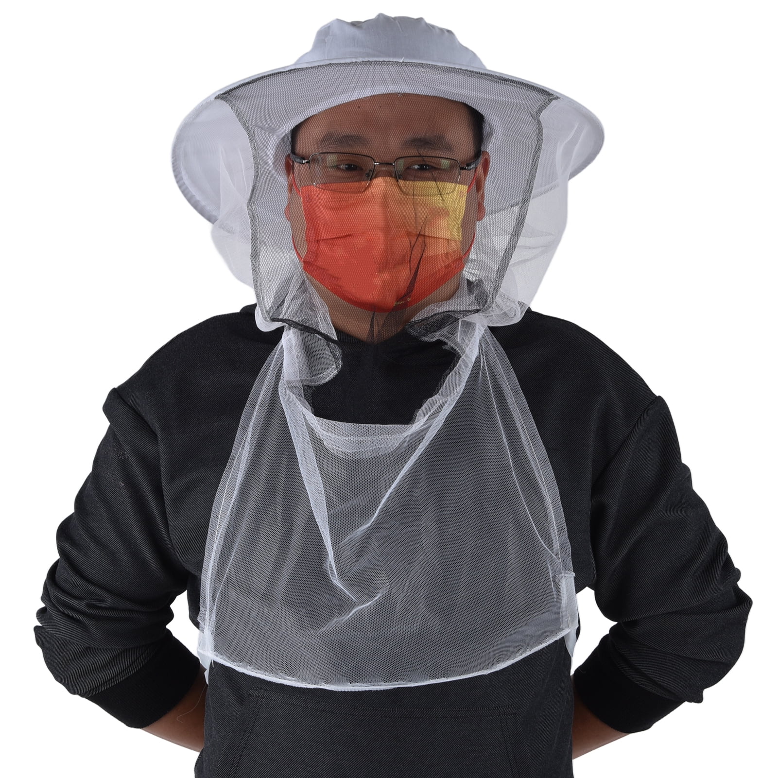 2-Pack Beekeeping Hat with Breathable Mesh Veil and Elastic Neck Seal ...