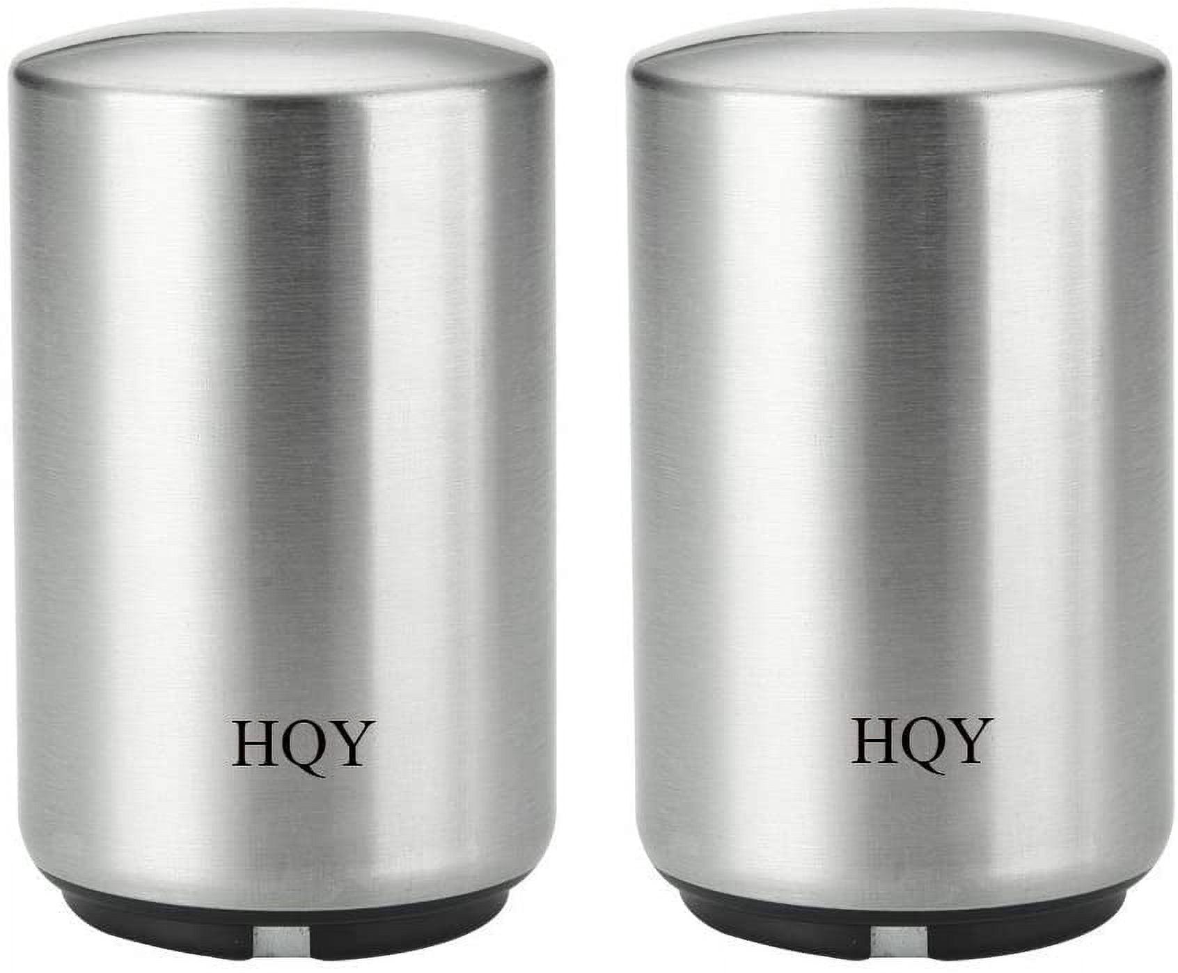 2 Pack Beer Bottle Opener with Magnetic Cap Catcher,Silver (New Version ...