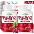 2 Pack Beet Root Capsules ,1300mg per Serving, Supports Natural Energy ...
