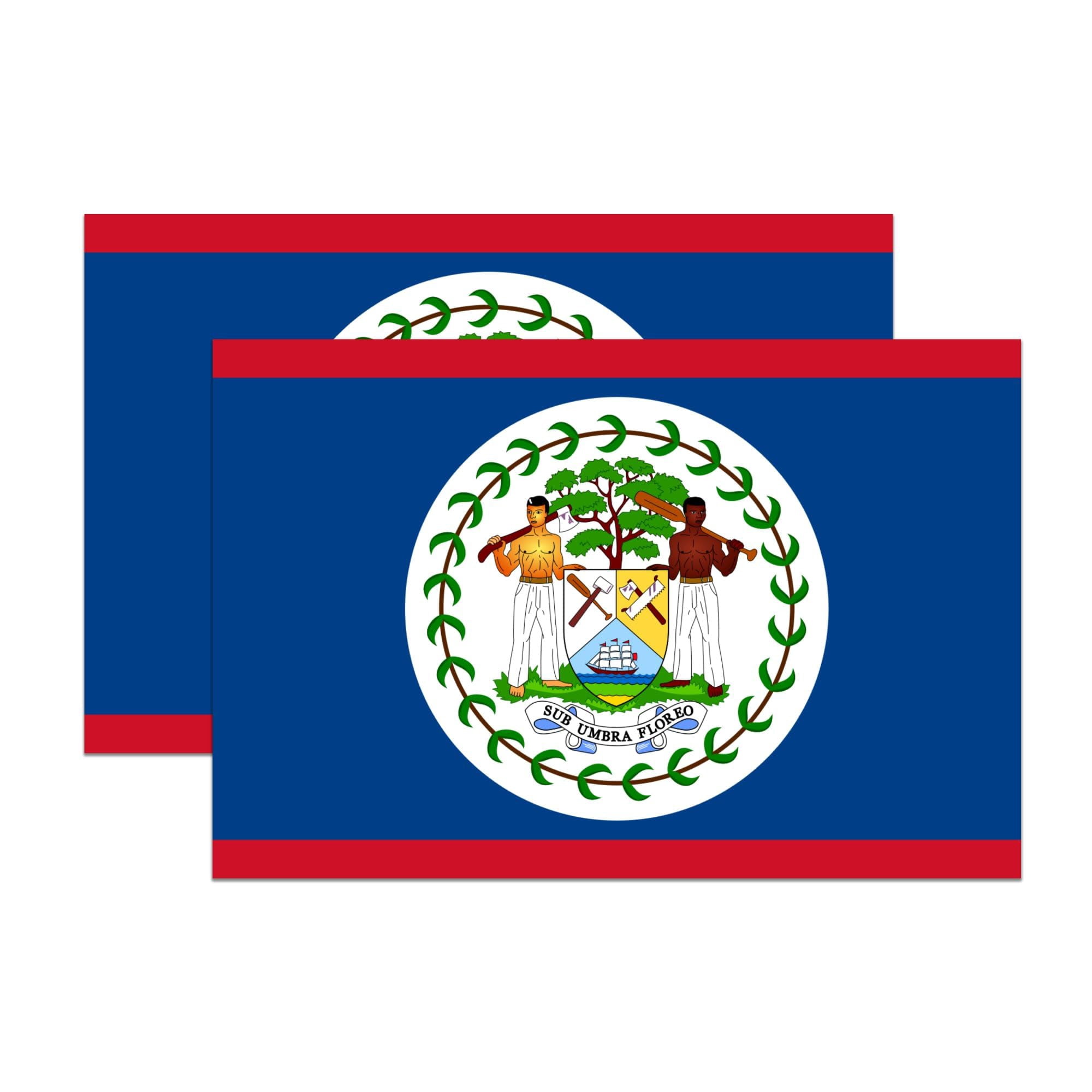 (2 Pack) Belize World Flag Magnets - Belize Pride - 5" On Longest Side ...