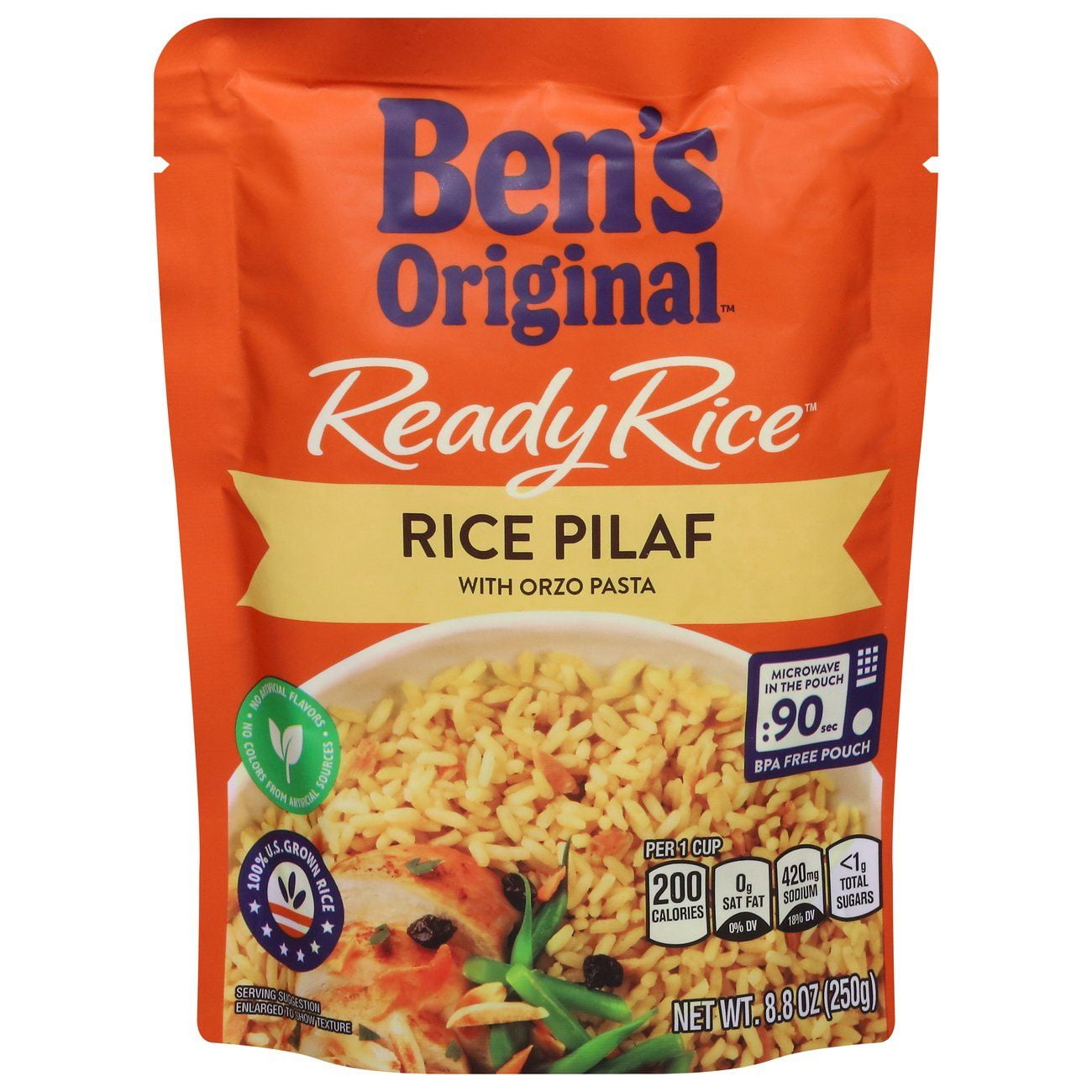 2 Pack - Ben's Original Ready Rice Rice Pilaf Flavored Rice - 8.8 oz ...