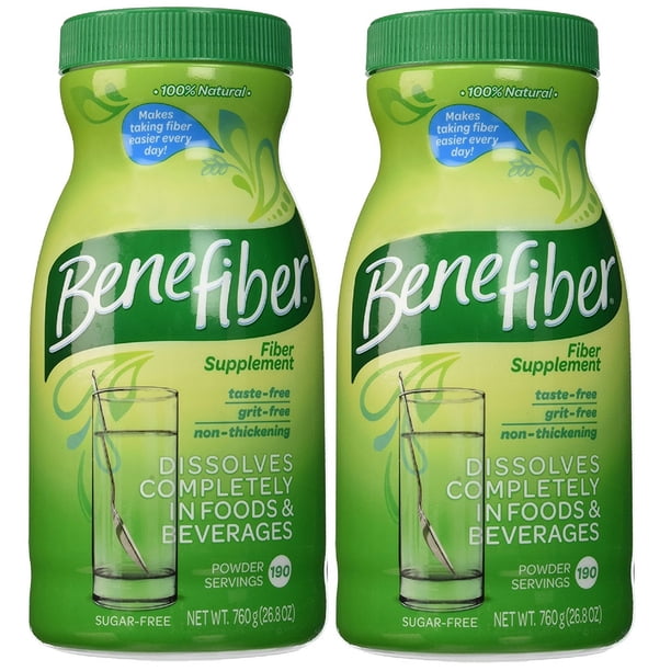 2 Pack | Benefiber Daily Prebiotic Fiber Supplement Powder for ...