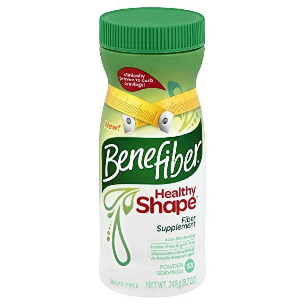 Benefiber Healthy Shape Fiber Supplement, 2 Pack, 8.7 Oz Each, 3 ...