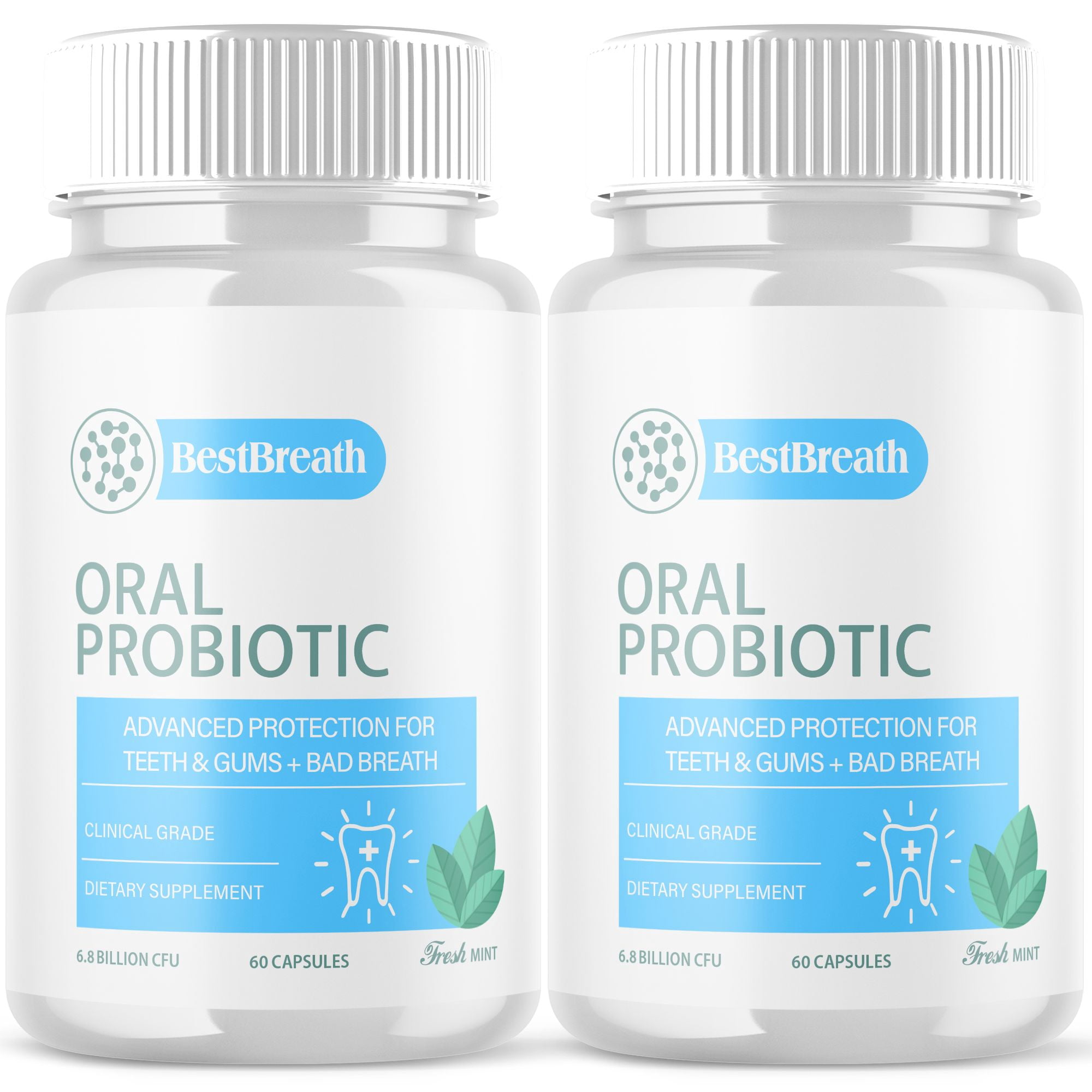 S.O LABS Oral Probiotics for Teeth Gums & Breath - 120 Capsules, 2 Pack ...