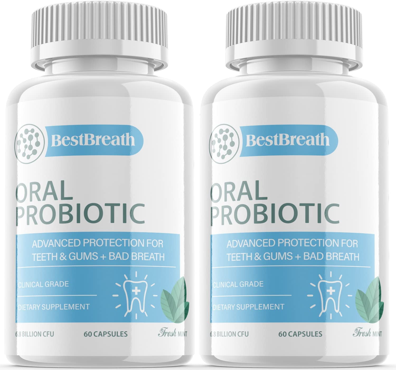Best Breath (2 Pack) - Oral Probiotics, Teeth & Gums Health, Fresh ...