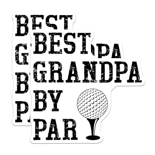 (2 Pack) Best Grandpa by Par Magnets - Golf Enthusiast Magnet - Grandpa ...